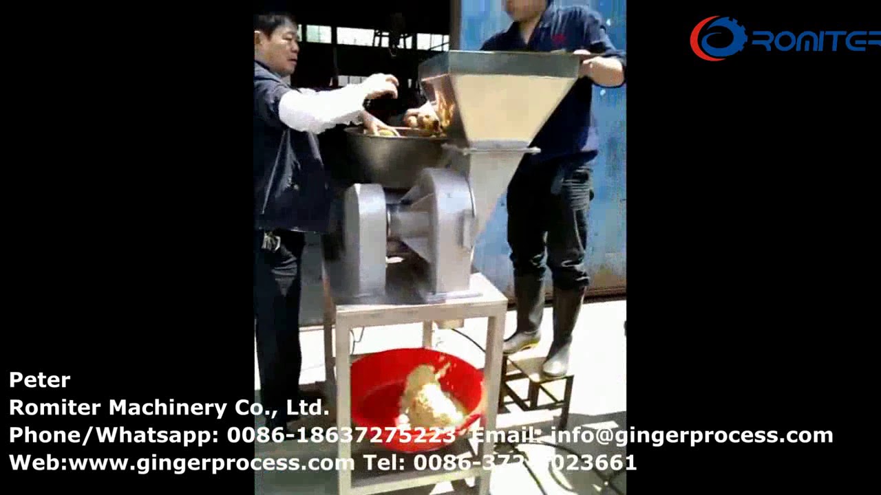 Automatic Whole Ginger Paste Crushing Machine for Sale-Romiter ...
