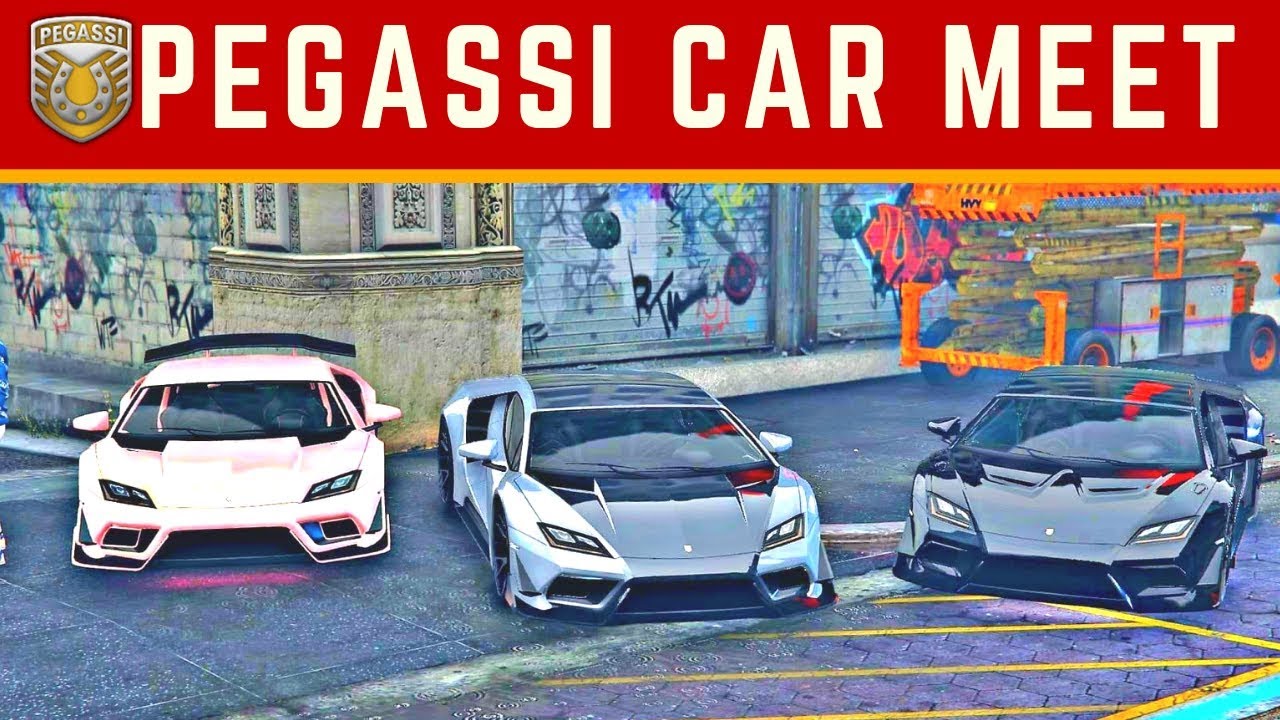 PEGASSI CAR MEET GTA 5 LIVE - YouTube
