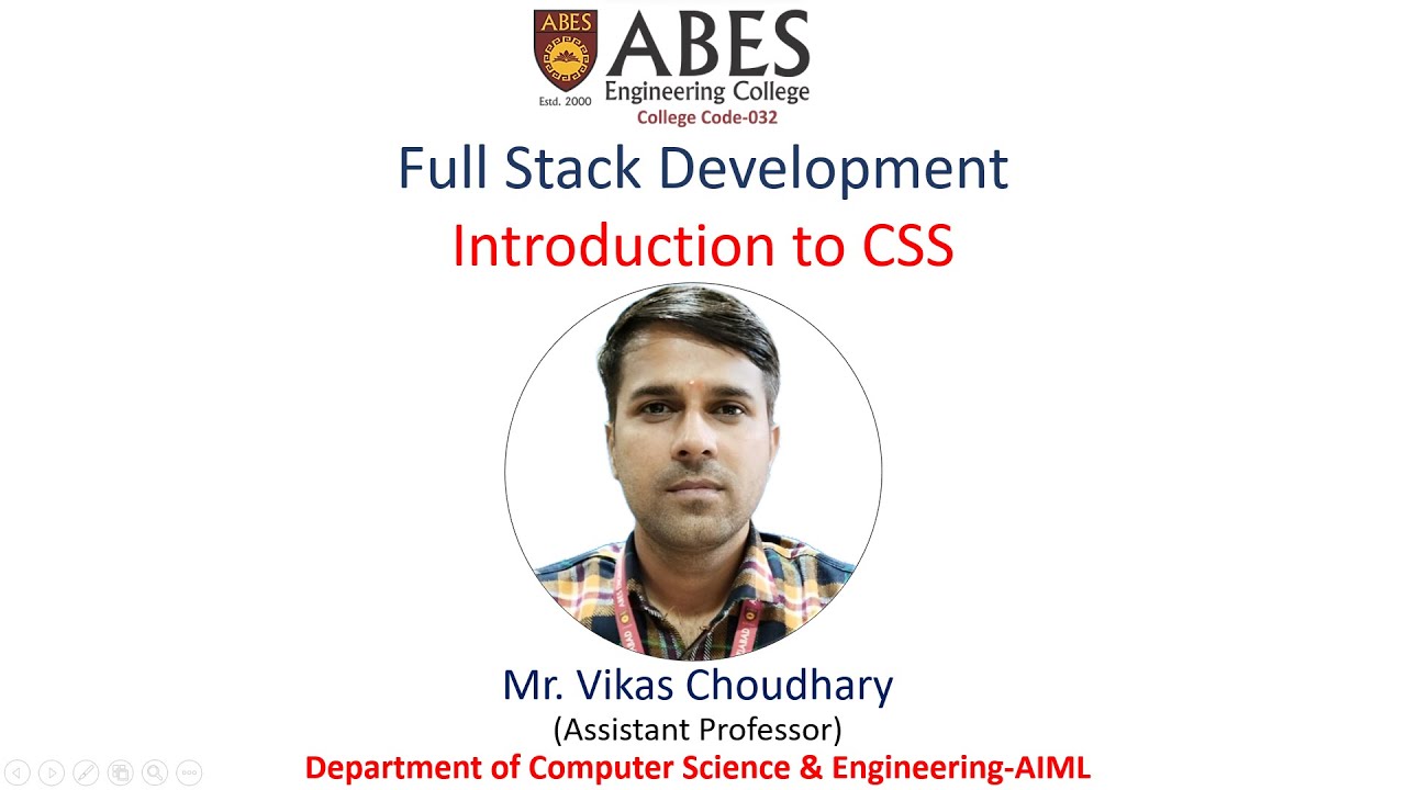CSS Tutorial | Full stack Development | ABES Engineering College - YouTube