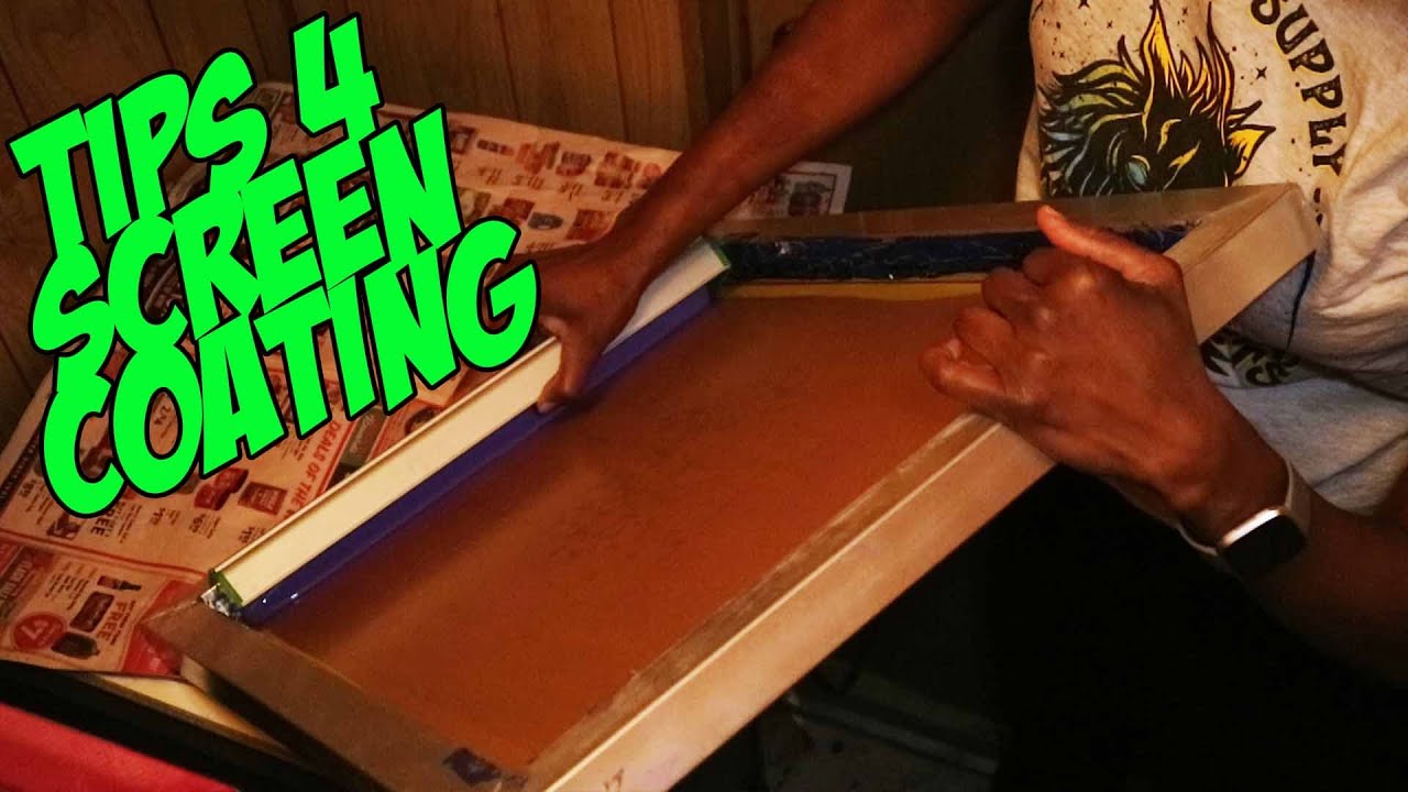 How To Screen Print: Fix Screen Coating Problems (For Beginners) - YouTube