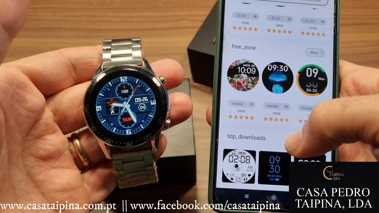 Smartwatch C2 app connetion - YouTube