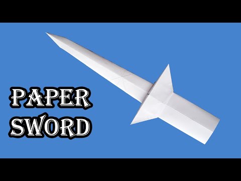 How to make a Paper Sword (Origami) || Tutorial #398 - Jony's Paper Art