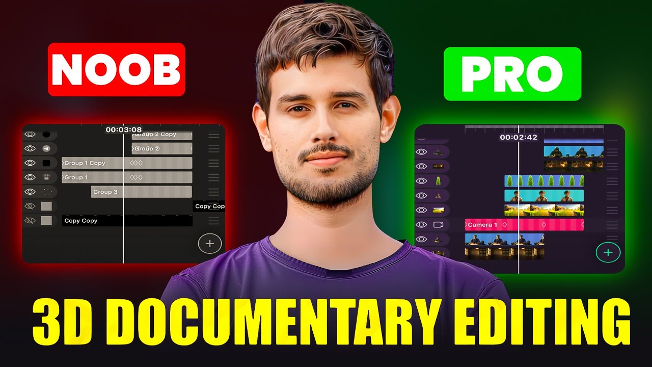 How to make 3d documentary video editing tutorial | alight motion - YouTube