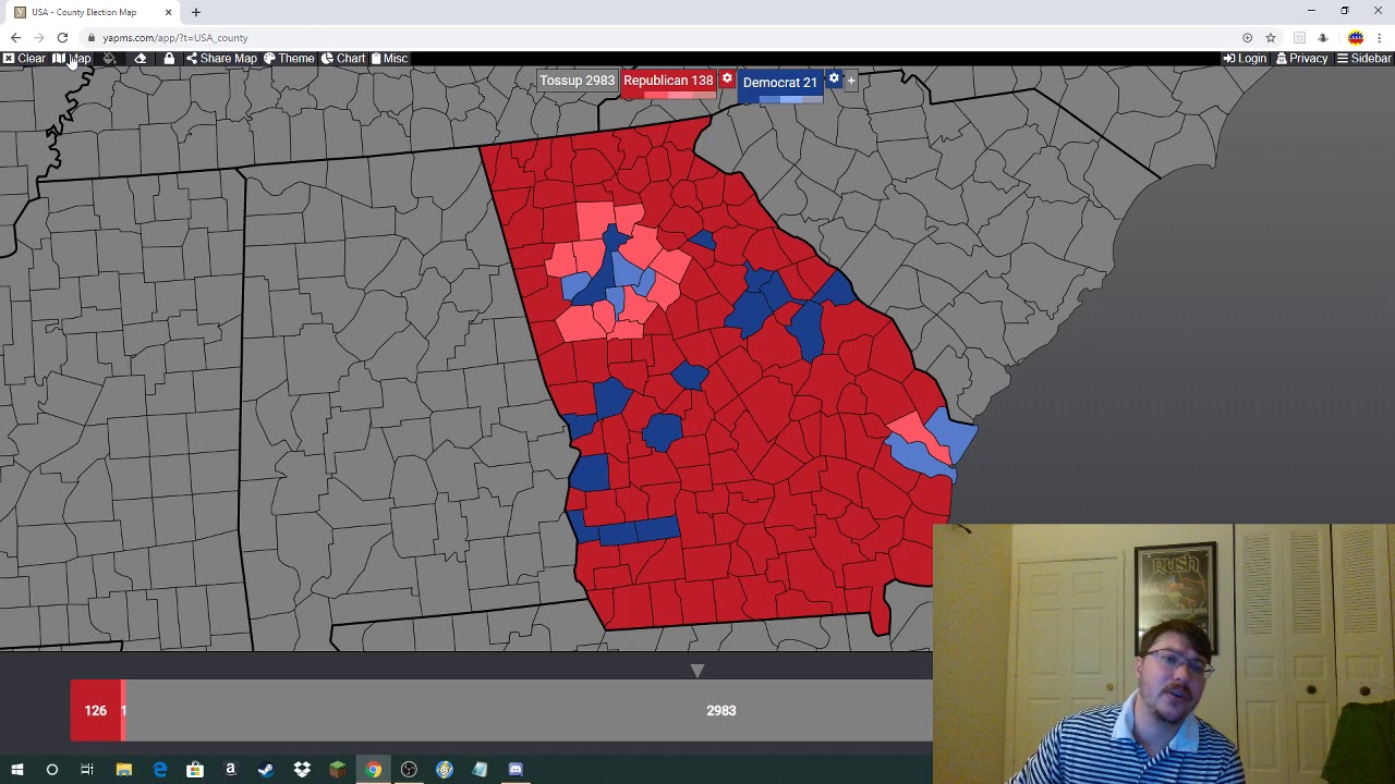 2020 Senate Election Map: Georgia Double Barrel. - YouTube