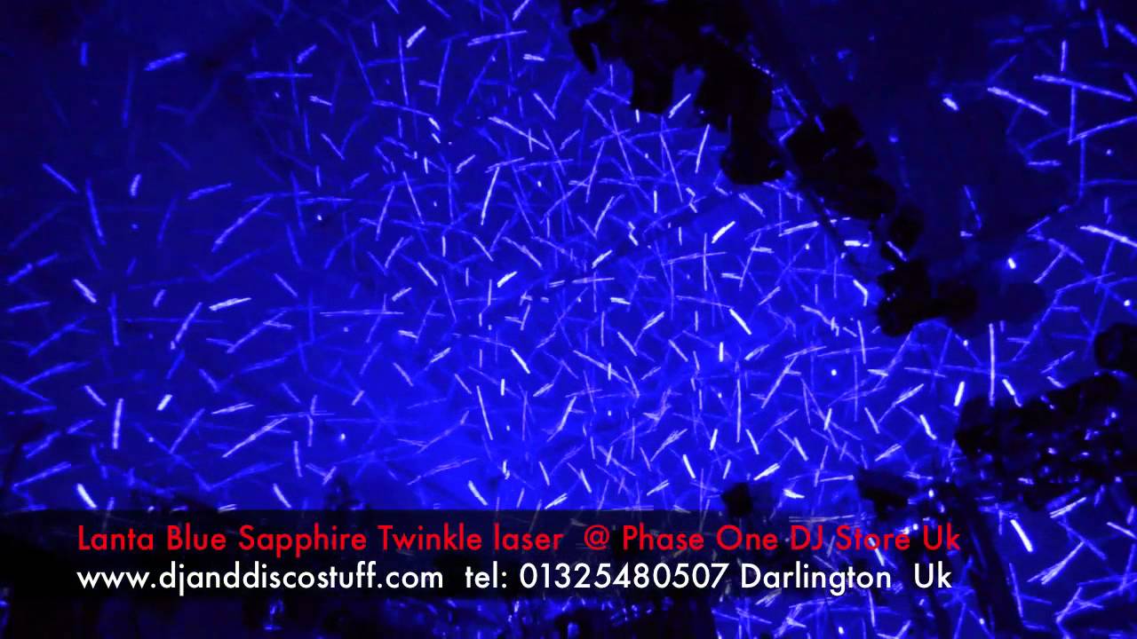 lanta sapphire blue twinkle laser - YouTube