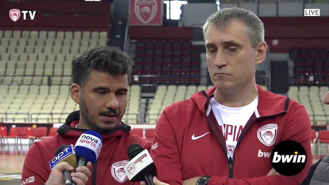 LIVE Media Day - Interviews for upcoming game vs Panathinaikos OPAP ...