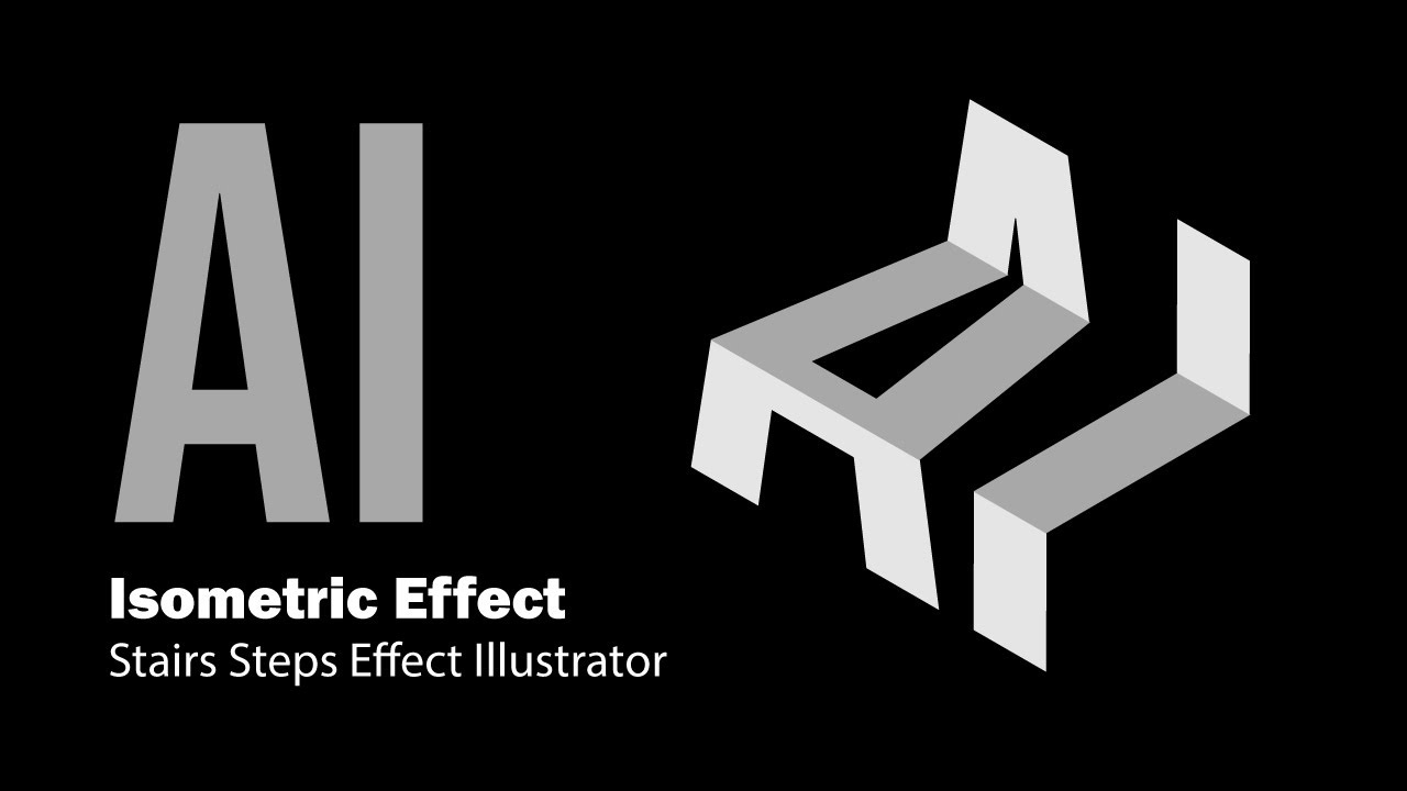 Steps Effect Illustrator | Text into Steps Effect | Stair Steps Effect ...