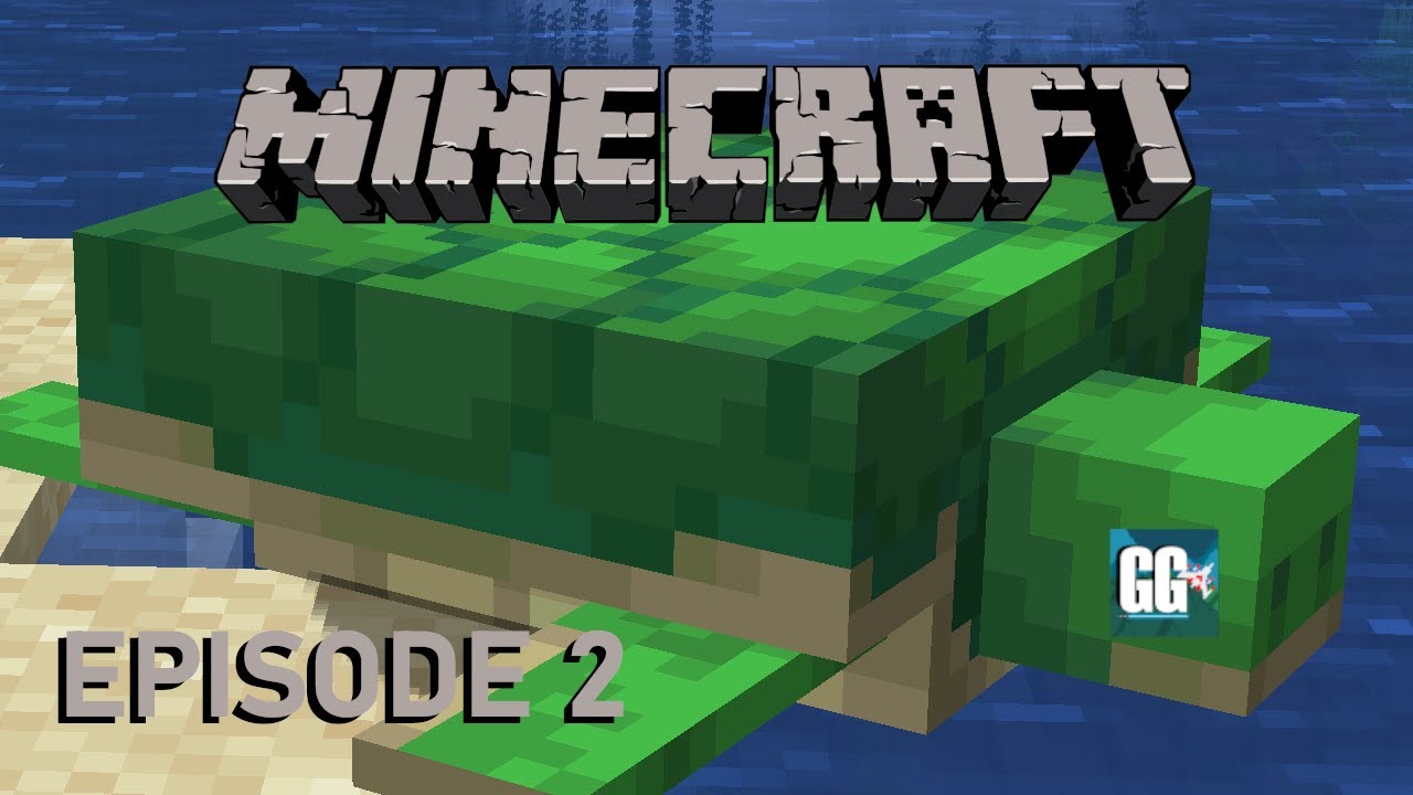 A TURTLE? | Minecraft Survival Let's play | Episode 2 - YouTube
