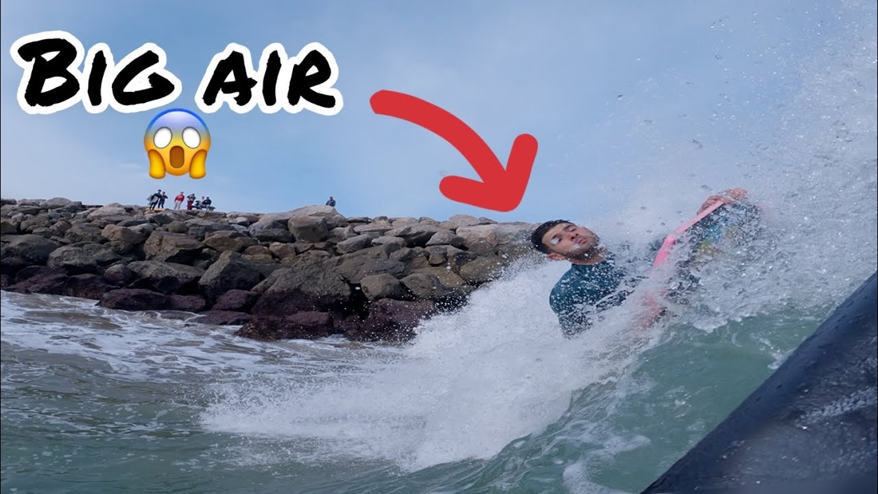 Bad Wipeout Near a Rock Wall - YouTube