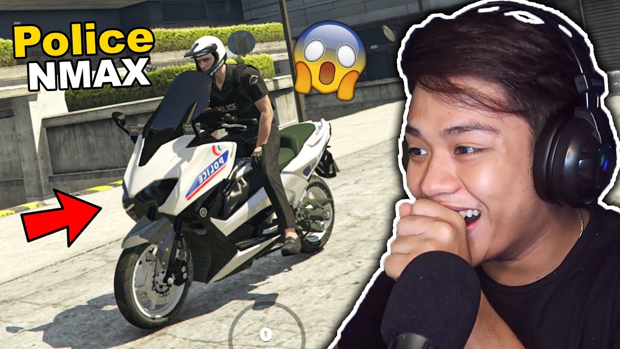 My NEW Police NMAX Motorcycle!! (sobrang angas) | Gta 5 Roleplay - YouTube