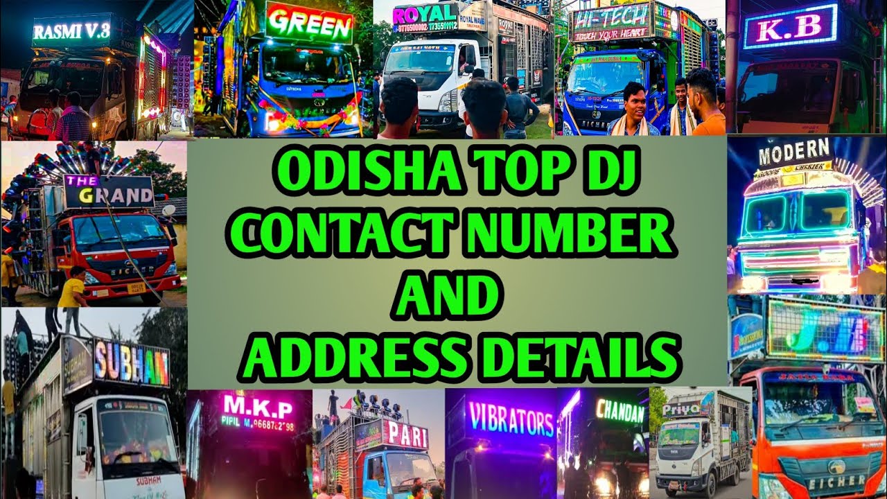 Odisha Top Dj Contact Number And Address Details Collection . - YouTube