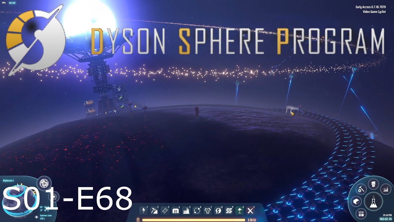 Dyson Sphere Program S01-E68, EM Rail Ejectors and Dyson Swarm - YouTube