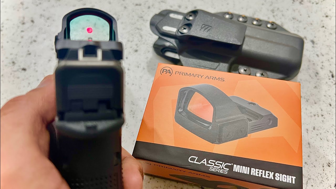 GLOCK 19 WITH PRIMARY ARMS CLX MINI REFLEX SIGHT 🎯 - YouTube