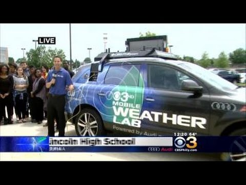 Justin Drabick Takes The CBS 3 Mobile Weather Lab To Lincoln High ...