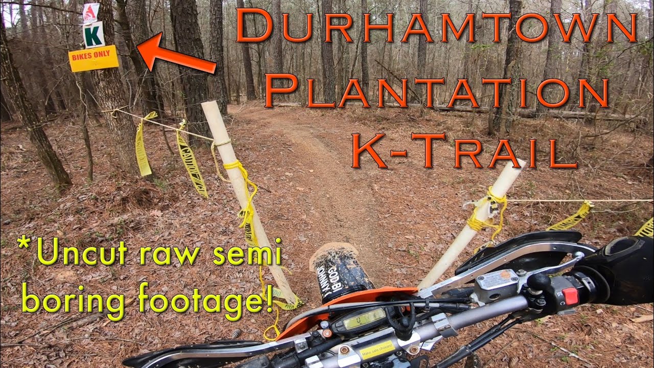 Durhamtown Plantation single track K Trail - YouTube