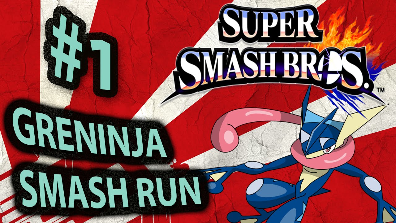 Super Smash Bros 3DS Greninja Smash Run - Part 1 - YouTube