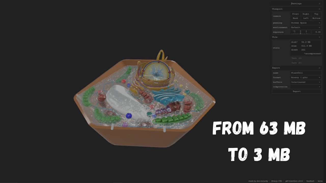 How to Compress .GLB File size? - YouTube