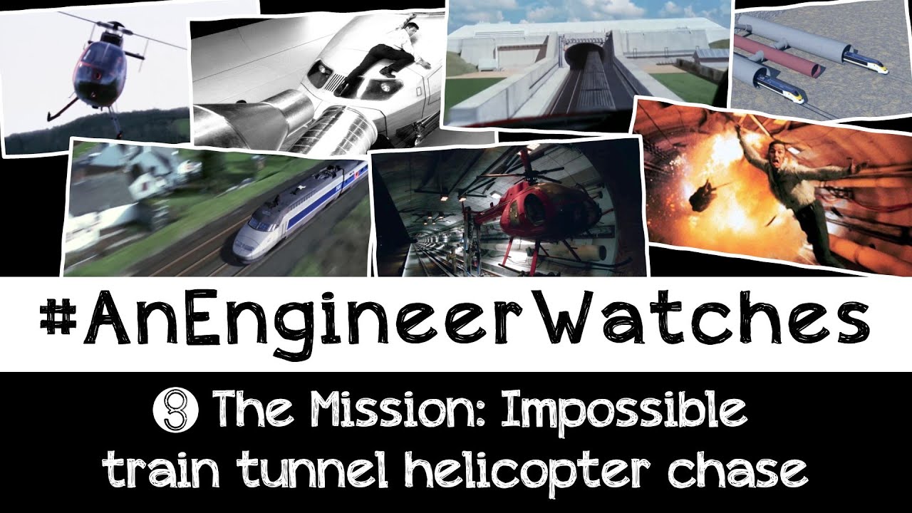 The Mission: Impossible train tunnel helicopter chase | # ...