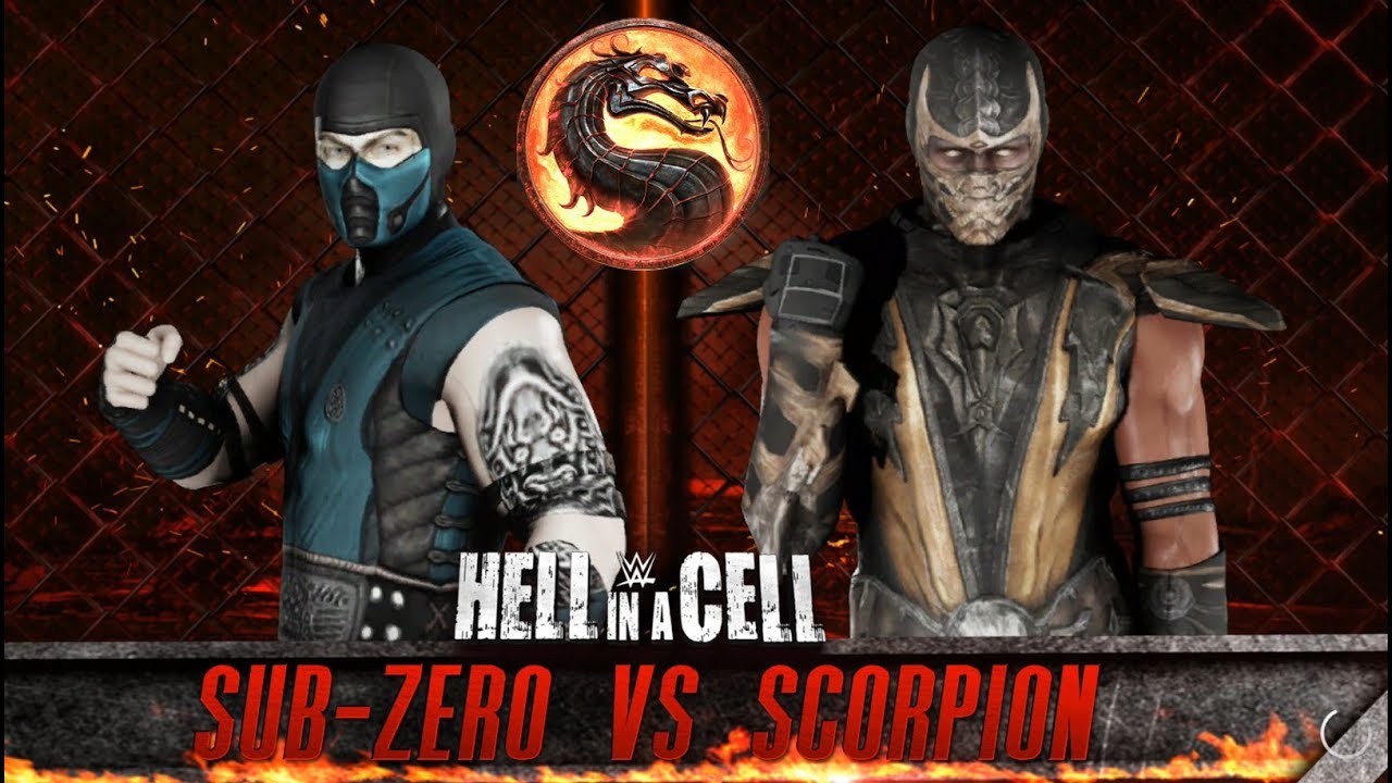 WWE 2K18 CREATIONS : SUB-ZERO VS SCORPION 4K - YouTube