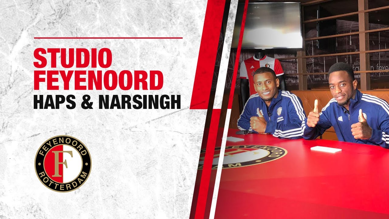 Luciano Narsingh & Ridgeciano Haps in Studio Feyenoord! - YouTube