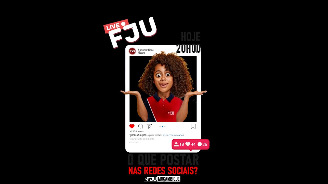 LIVE FJU - O QUE POSTAR NAS REDES SOCIAIS? - YouTube