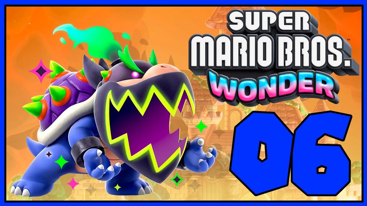 SUPER MARIO BROS WONDER 🌸 MUNDO 6 "VOLCÁN CALDERA" COMPLETO AL 100% 🌸 ...