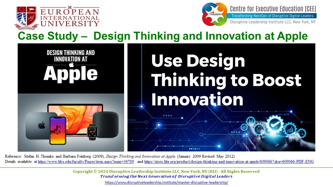 MDL Module on Case Study of Design Thinking and Innovation @ Apple ...