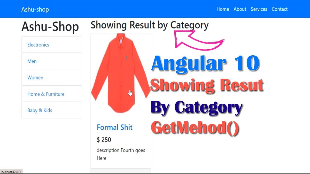 Angular 10 Project From Scratch Ecommerce App In Angularshowing 9002