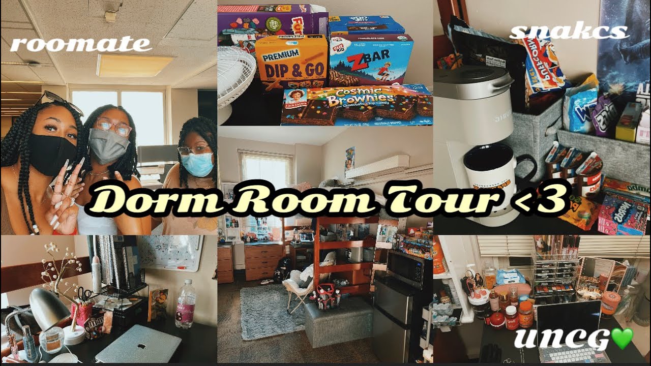dorm room tour !! UNCG 💚 freshman year! - YouTube
