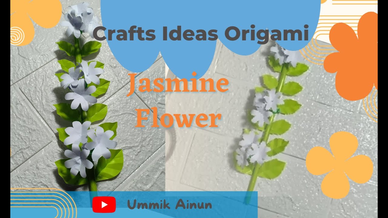 How To Make Paper Jasmine Flower // DIY Paper Flowers // Tutorial ...