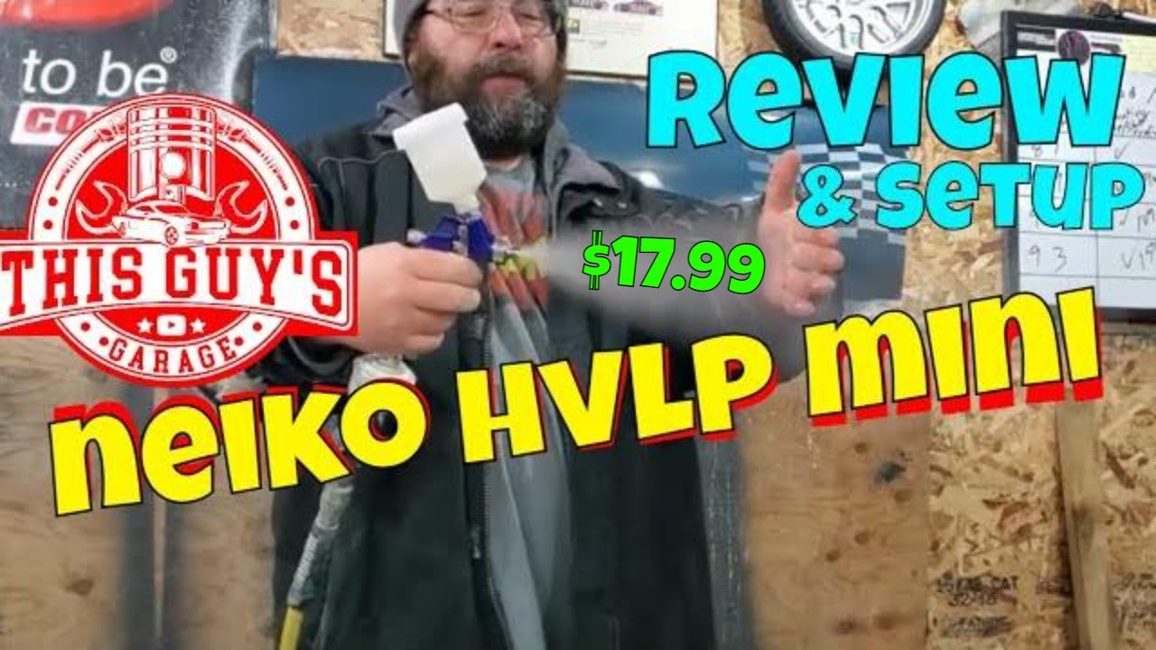 NEIKO 31207A HVLP MINI SPRAY GUN unboxing and setup - YouTube