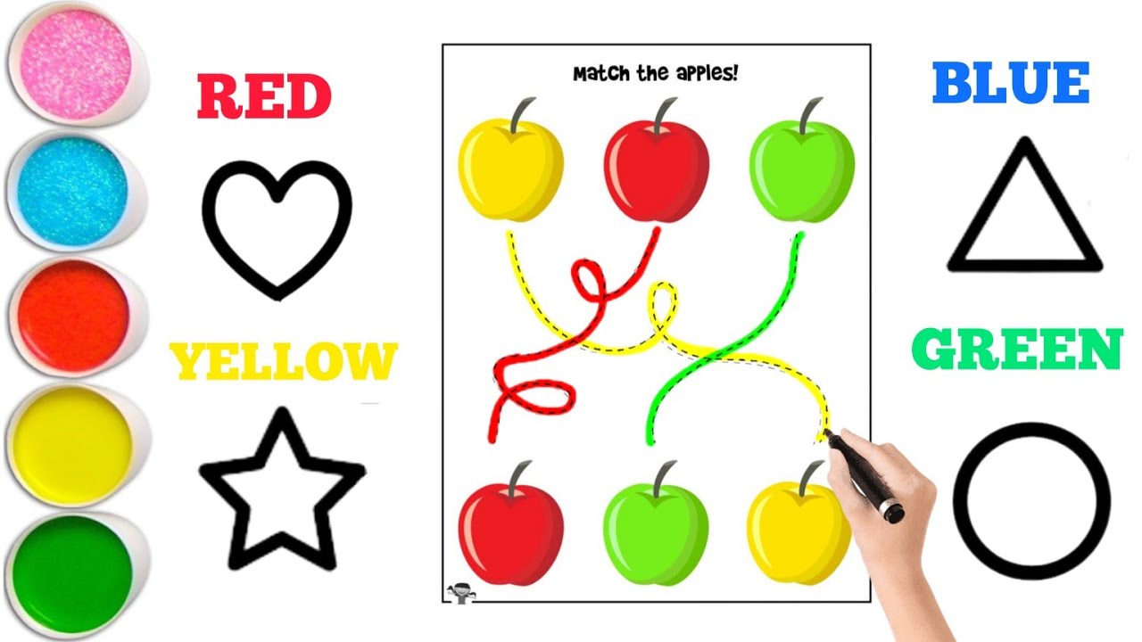 Match and Learn for kids | Learn Shapes,Colors,Educational video ...