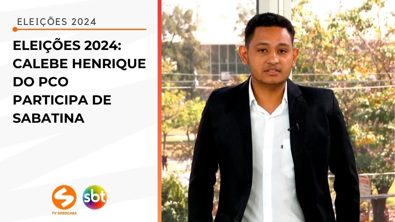 Eleições 2024: Calebe Henrique do PCO participa de sabatina | TV ...