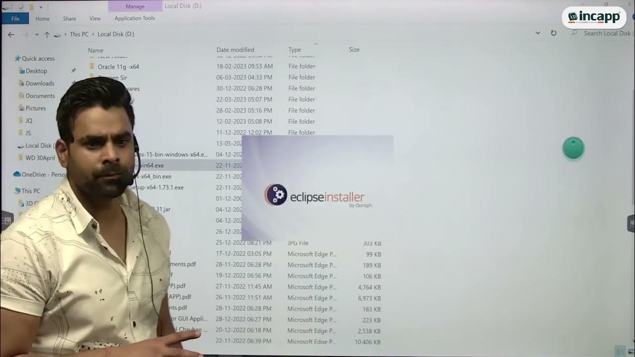 Download & Installation Eclipse for Java | Rahul Chauhan | Incapp - YouTube