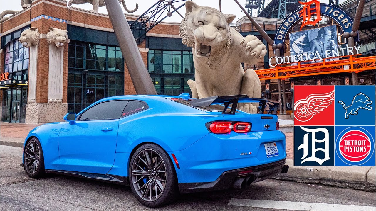 Taking my ZL1 Camaro to Detroit Tigers, Red Wings, Pistons and Lions ...