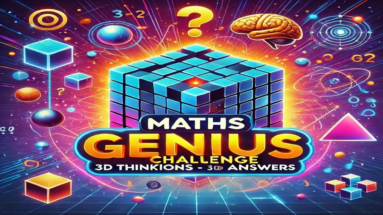 Maths Genius Challenge: 3D Thinking - Logical Questions and Answers ...