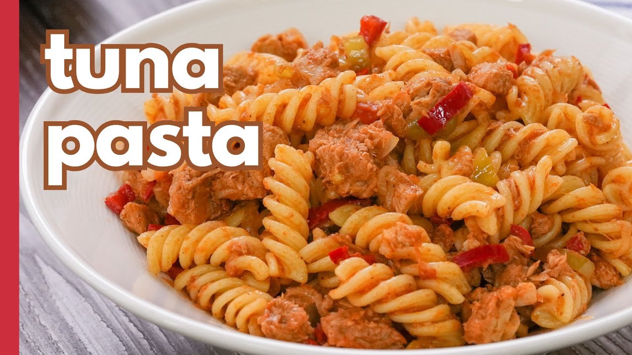 Easy Tuna Tomato Pasta Recipe | Pasta with Tomato Tuna Sauce - YouTube