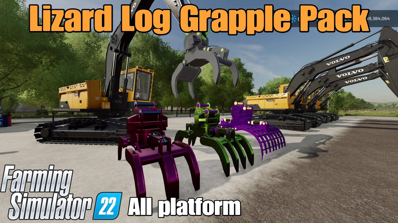 Lizard Log Grapple Pack / mod for all platforms on FS22 - YouTube