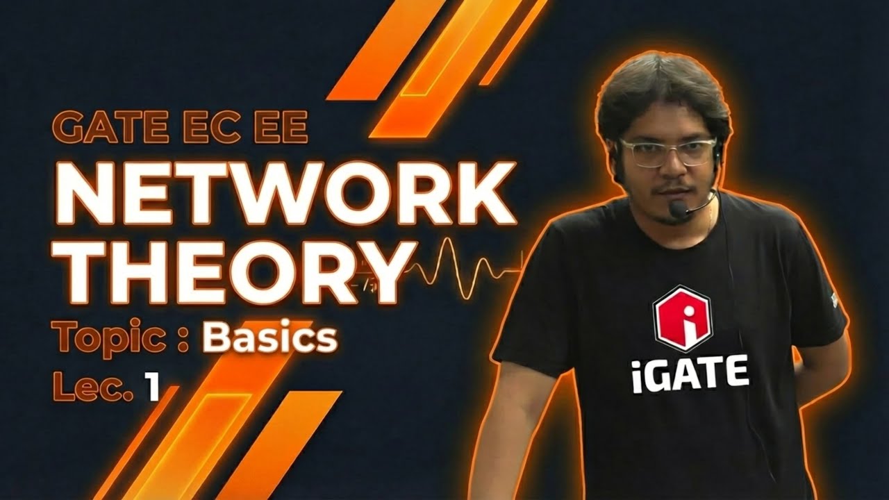 Network Theory Lect 1 (Basic introduction) for GATE EC EE #iit # ...