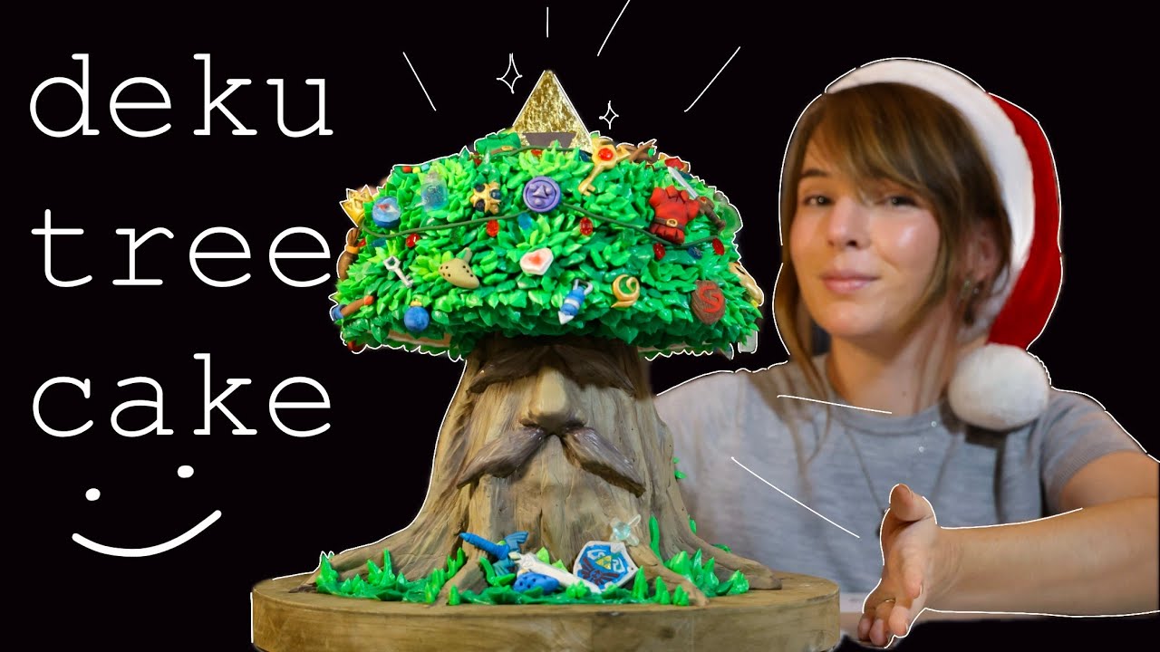 Decorating the Deku Tree for Christmas | EPIC Zelda Cake! - YouTube
