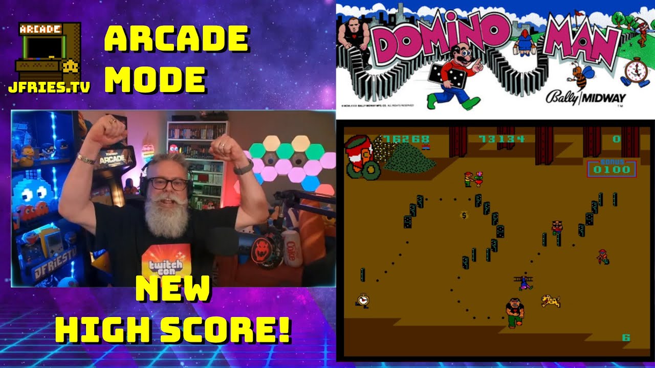 Highlight: Arcade Mode - Domino Man - New High Score! - 76768 - YouTube
