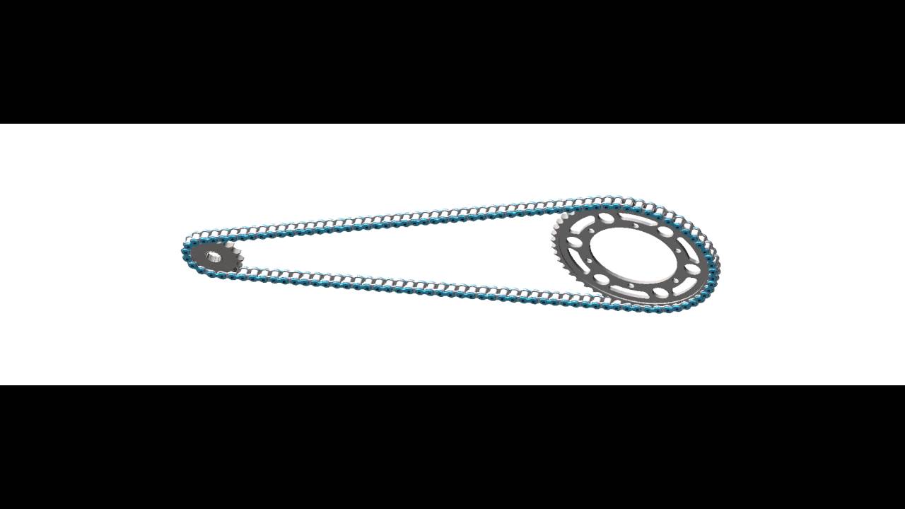 Chain and Sprocket Animation - YouTube