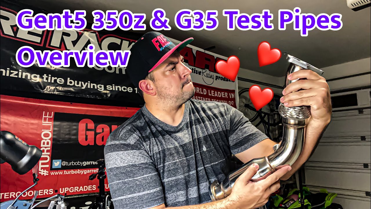 Gent5 350z & G35 Test Pipes Overview - YouTube