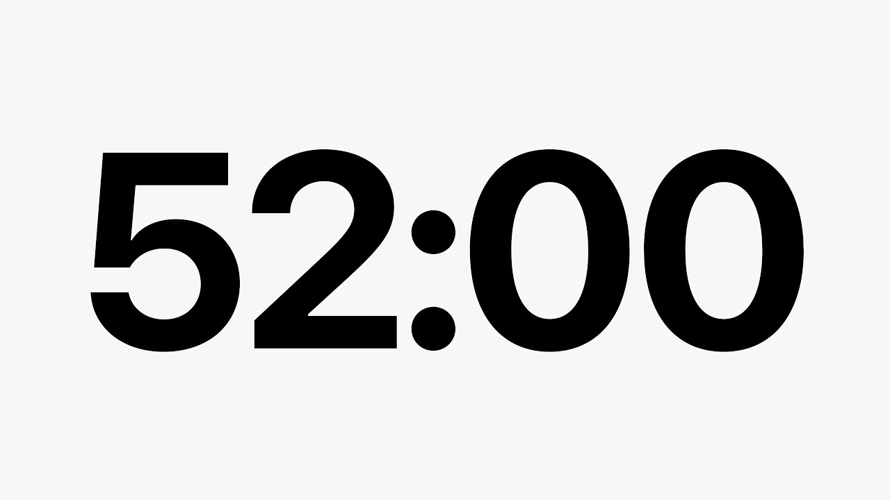 52 Minute Timer - YouTube