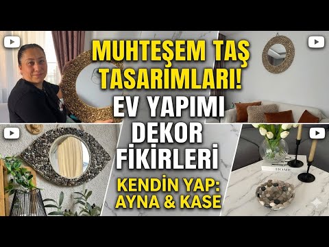 Bu videoda, doğadan topladığımız ya da kolayca bulabileceğiniz taşlarla dekorlar yaptım 