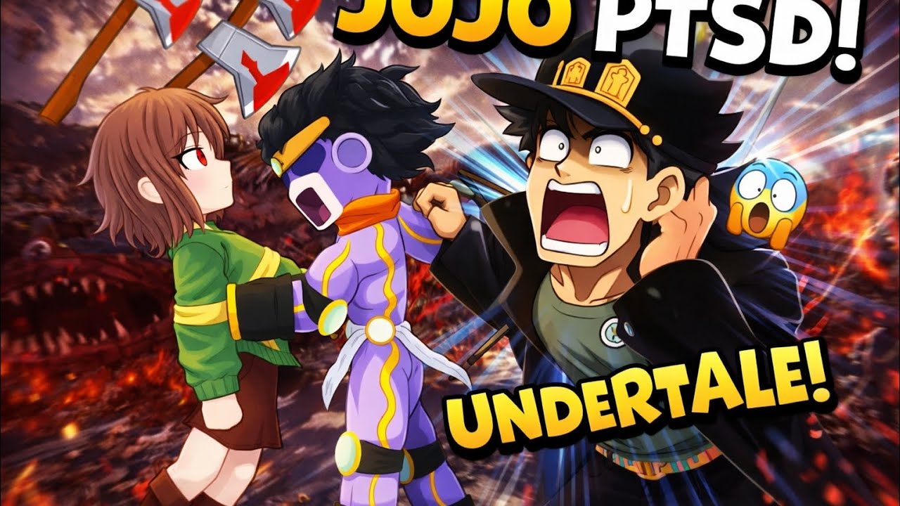 Jotaro’s PTSD from Chara’s Axe?! | JoJo x Undertale Animation - YouTube