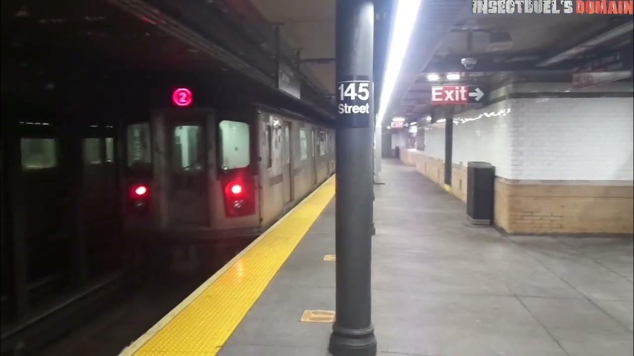 IRT Subway: RARE! R142 (2) train at 145th Street & Lenox Avenue - YouTube