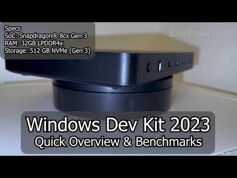 Windows Dev Kit 2023 - Quick Overview and Benchmarks - YouTube