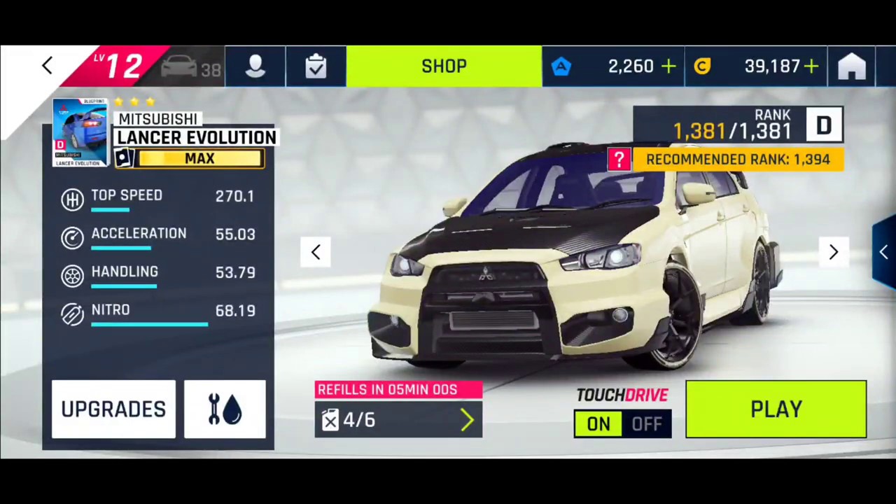 Cinematic Asphalt: 9 Legend ll Lancer Evolution Full Modified Body ...