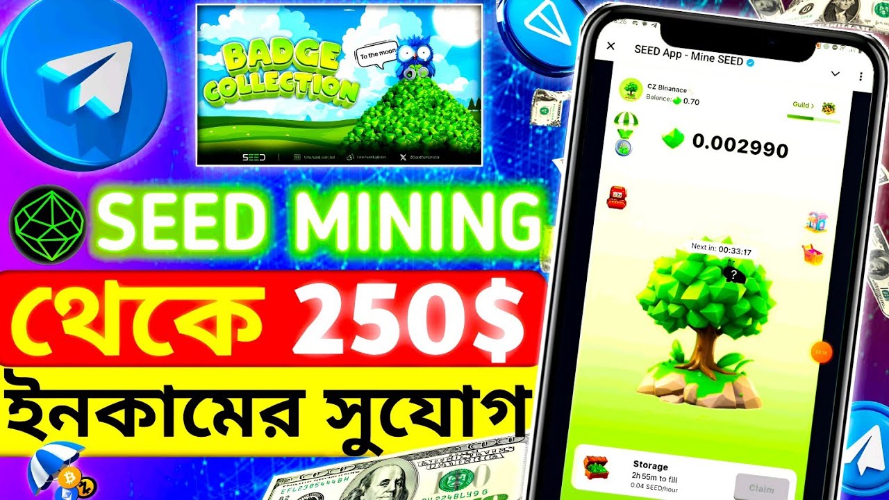 Seed mining new update & teligram bot mining | How to sell egg on seed ...